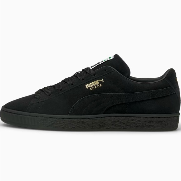 Puma | Shoes | Puma Suede Black Sneakers | Poshmark